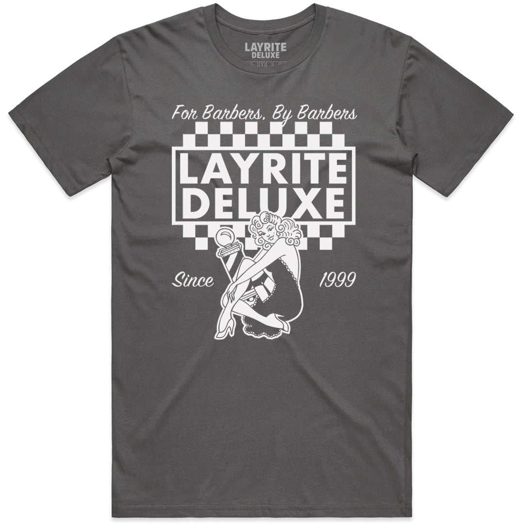 Checkered Charcoal Tee – Layrite